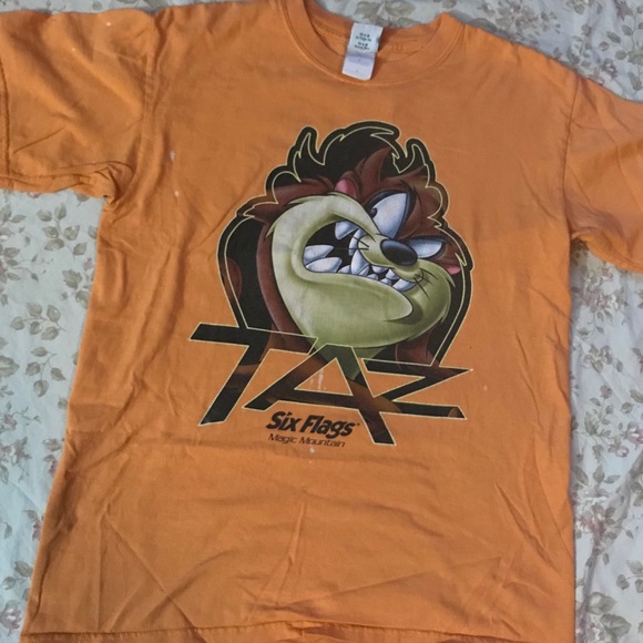 Shirts | Six Flags Taz Shirt | Poshmark